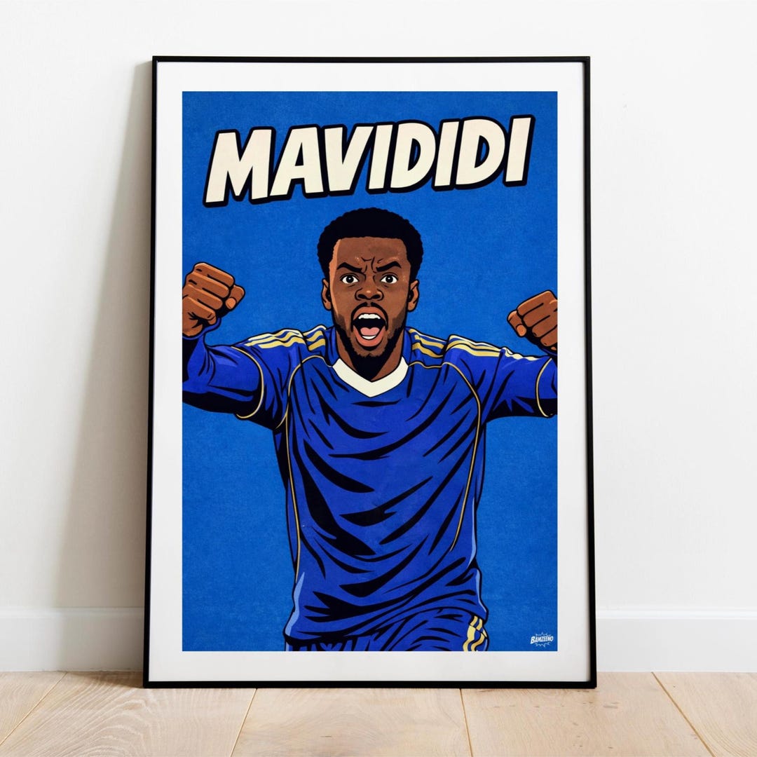 Stephy Mavididi Poster - Comic Style Leicester City Fan Art Print - Etsy