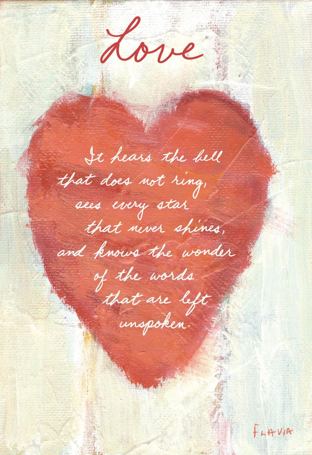 Love - a Flavia Weedn Inspirational Greeting Card 4242-0106 - Etsy UK