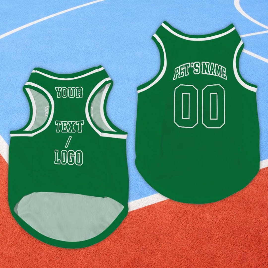 Custom Pet Basketball Jersey Personalized Dog Cat Sports Outfit ...