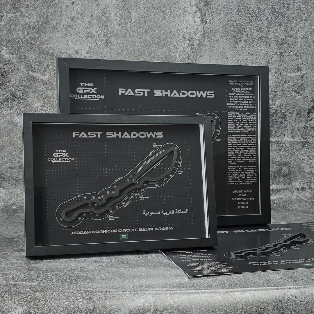Jeddah 3D Track Map Print – Saudi Arabian GP F1 Circuit Poster – GPX ...