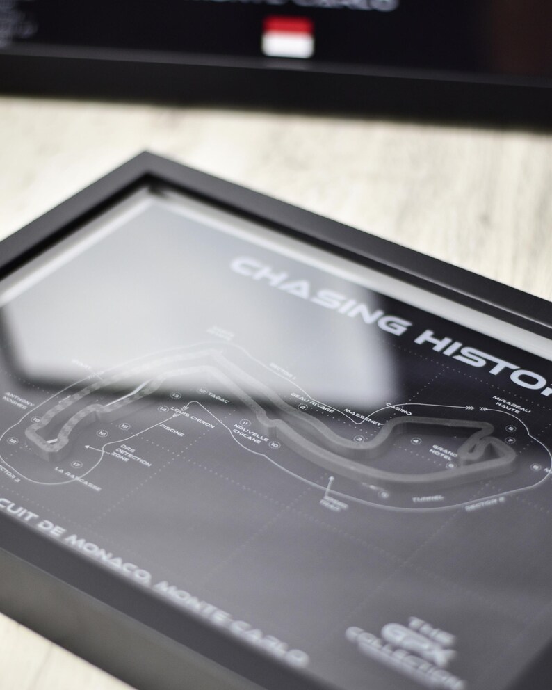 3D Monaco F1 Track Map – Handmade Grand Prix Poster – 34 Track ...