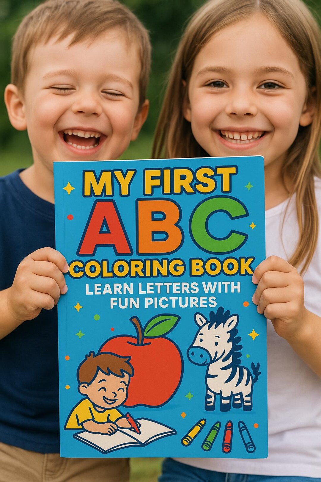 ABC Coloring Book for Kids: Printable Alphabet Learning Pages (instant ...