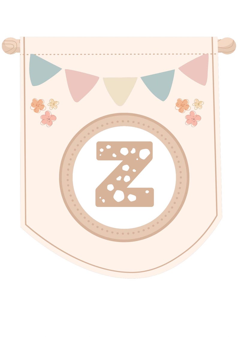 Printable Alphabet Flag Banner – A to Z Digital Download – Kids Room ...