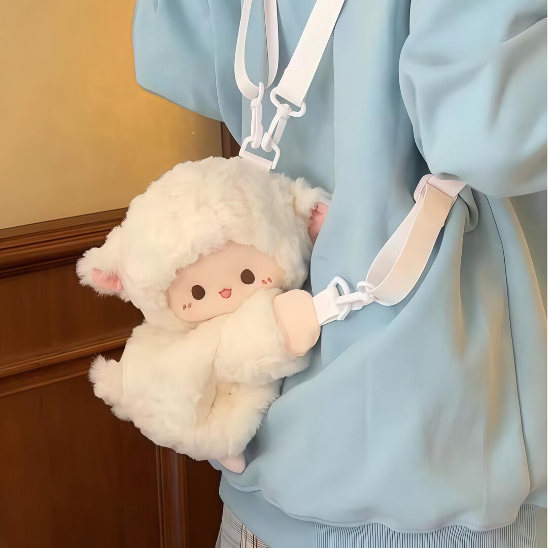 Handmade Plush Sheep Backpack: Realistic Novelty Bag - Etsy