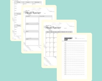 Digital Daily Meal Planner: Printable Productivity & Fillable PDF - Etsy