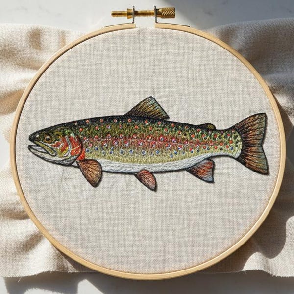 Trout Cross Stitch Pattern - Etsy