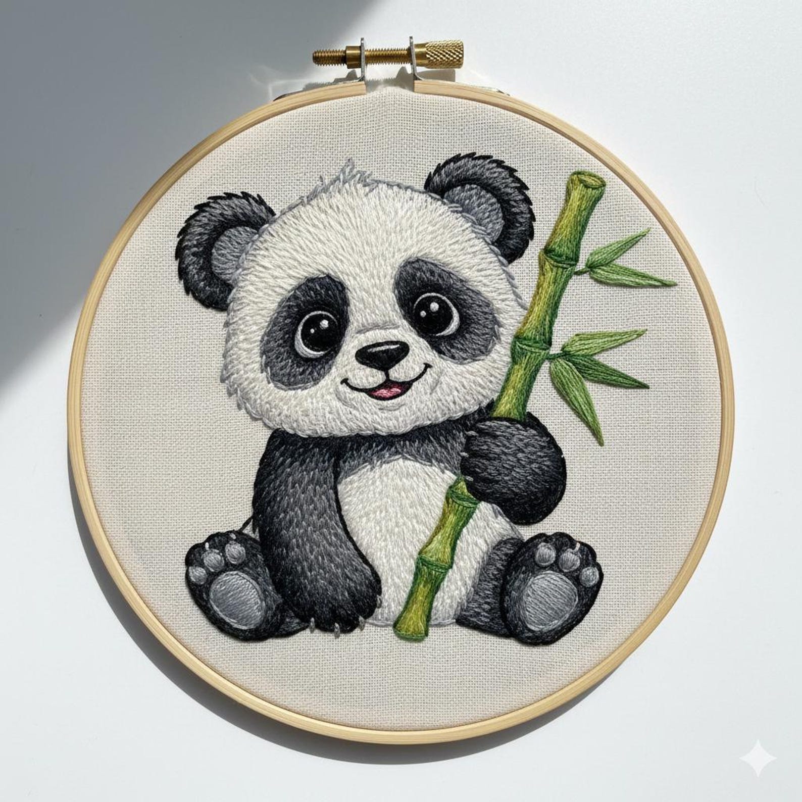 Panda Hand Embroidery, Animal Embroidery Design, Instant Download (PDF ...