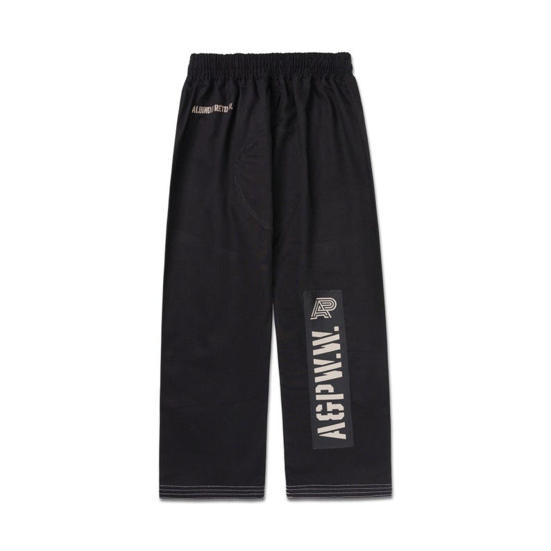 Albino and Preto A&PWW11 Official Black/gray Kimono MMA Brazilian Pearl ...