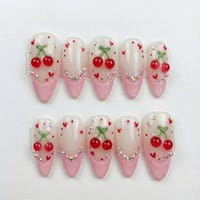 Handmade Dessert Press-on Nails | 3D Pancake Ice Cream Teapot ...