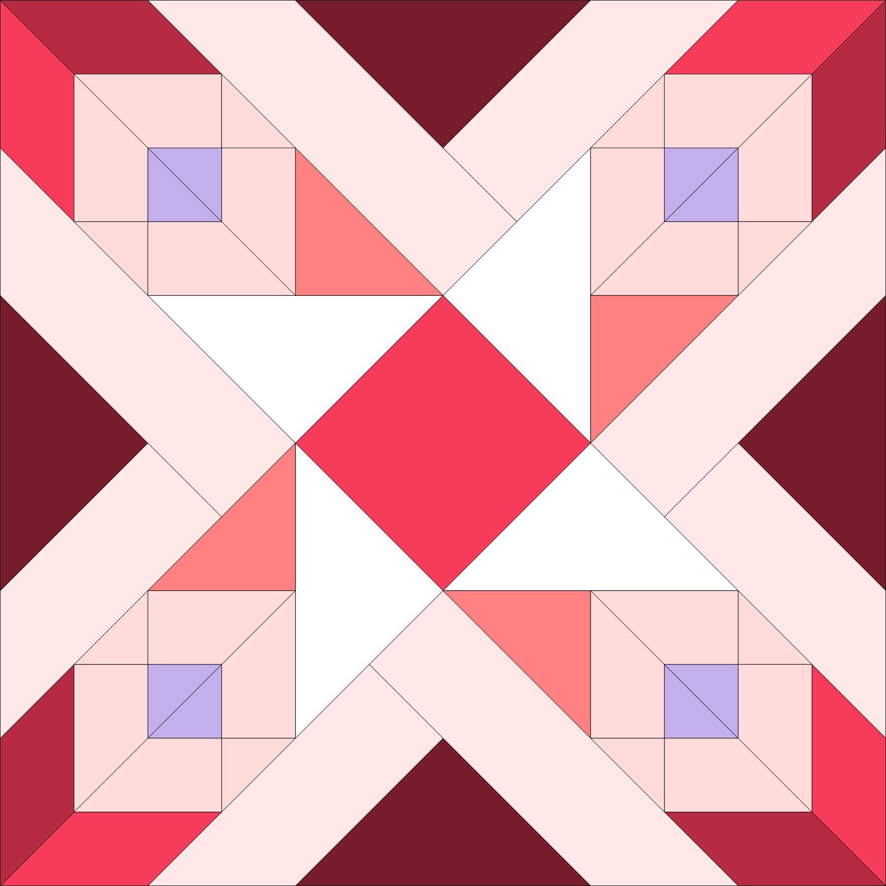Log Cabin Star Quilt Block Pattern: Foundation Paper Piecing (PDF ...
