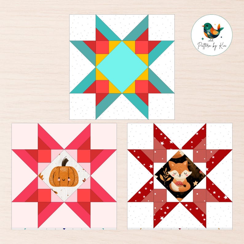 Sawtooth Star Quilt Block Pattern: 6 Sizes (PDF Pattern) - Etsy