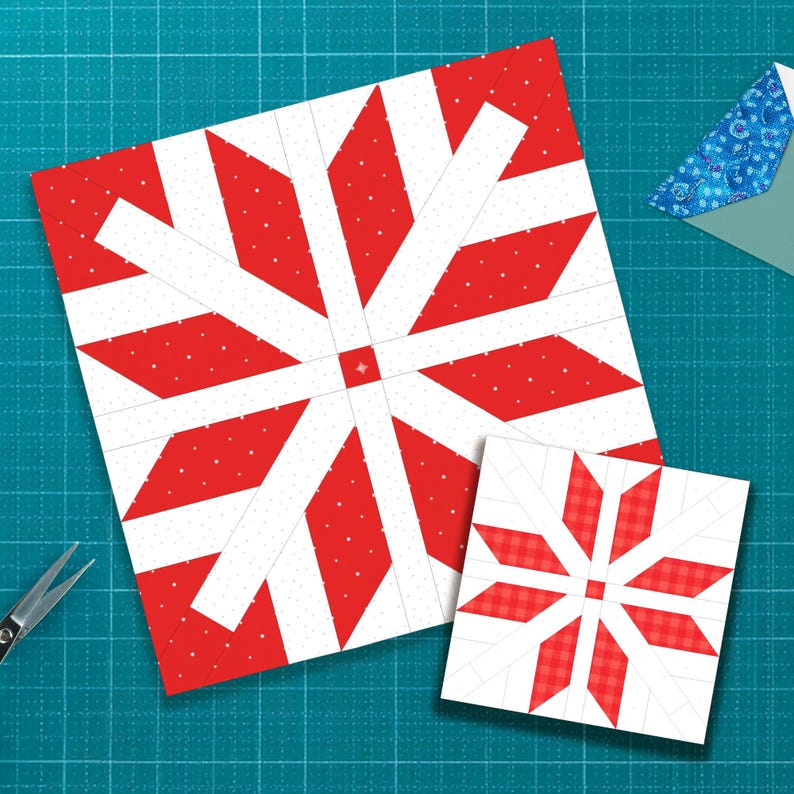 Bright Star Quilt Block Pattern, FPP Star (PDF Download) - Etsy