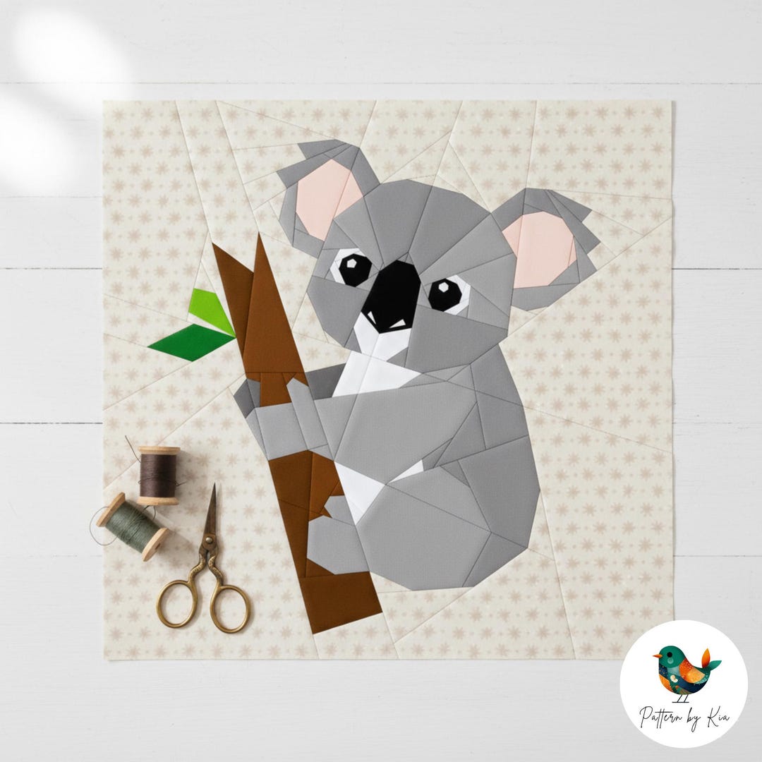 Koala Quilt Pattern, Modern FPP Design (PDF Pattern) - Etsy Canada