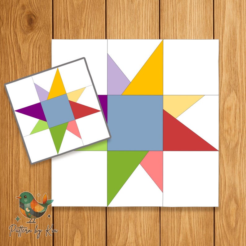 Wonky Star Quilt Block: 6 Sizes | Foundation Paper Piecing | PDF ...