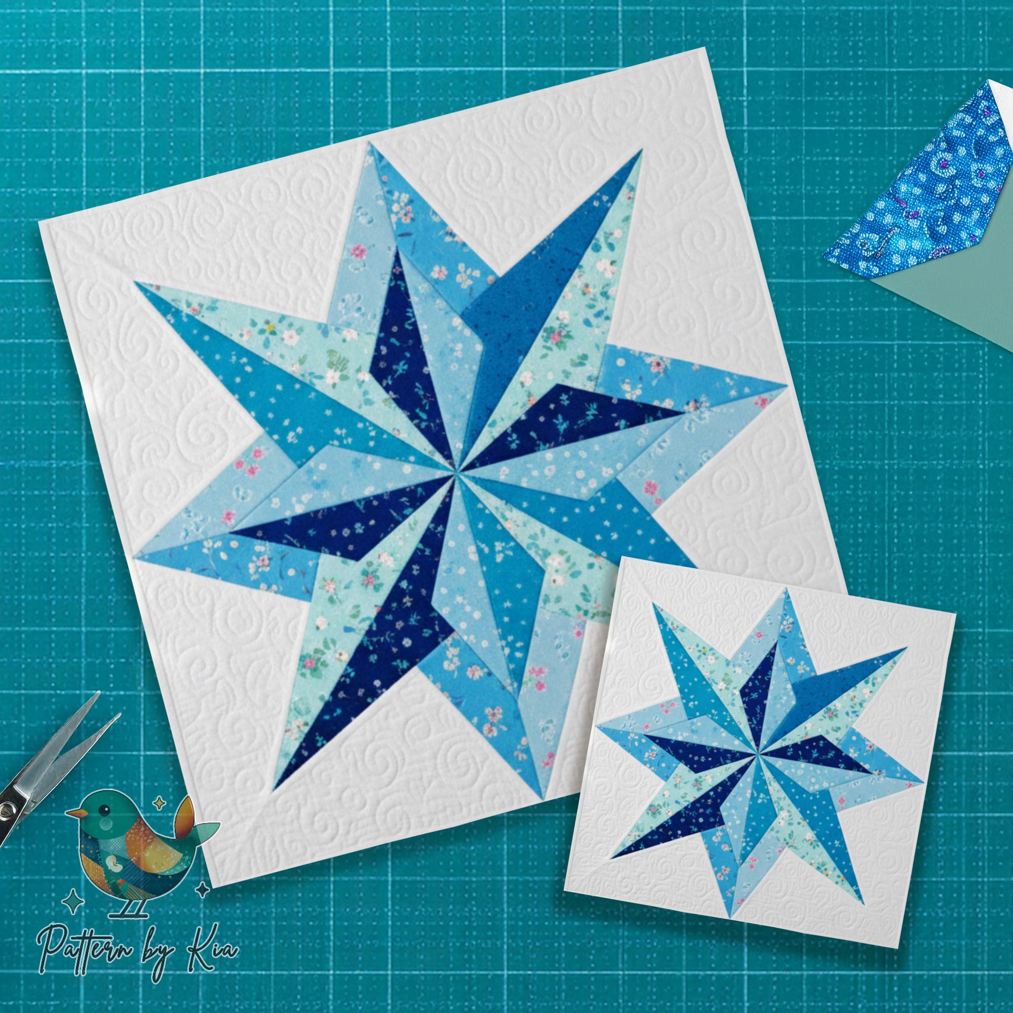 Star Quilt Block Pattern: Meticulous Star, Foundation Paper Piecing ...