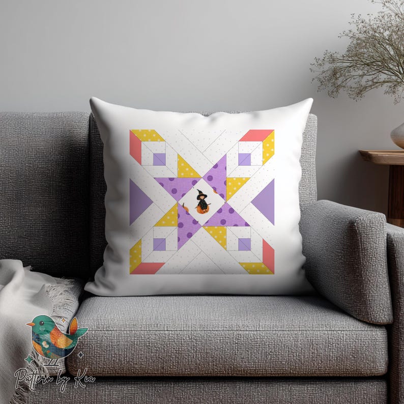 Log Cabin Star Quilt Block Pattern: Foundation Paper Piecing (PDF ...