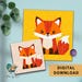 Fox FPP Quilt Pattern, 2 Size Template (PDF Download) - Etsy