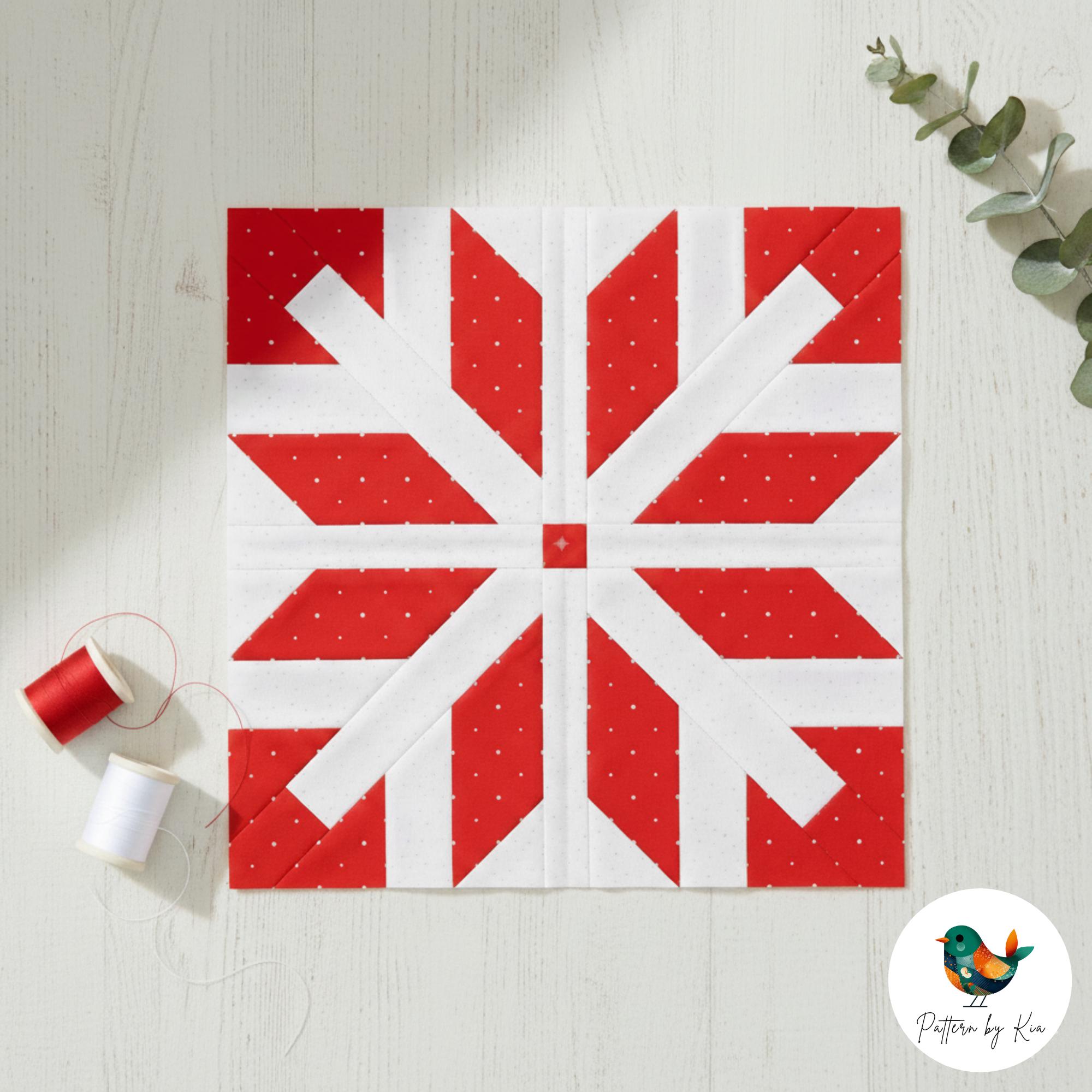 Bright Star Quilt Block Pattern, FPP Star (PDF Download) - Etsy