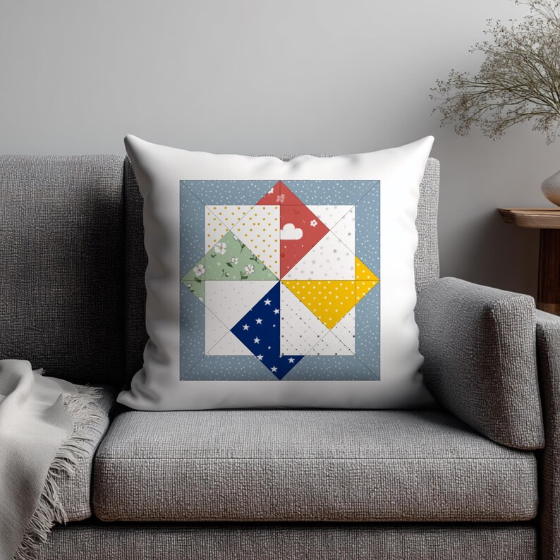 Card Trick Quilt Block Pattern: 6 Sizes, Foundation Paper Piecing (PDF ...