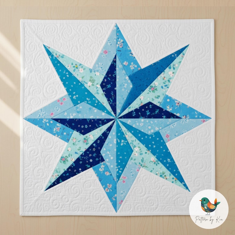 Star Quilt Block Pattern: Meticulous Star, Foundation Paper Piecing ...