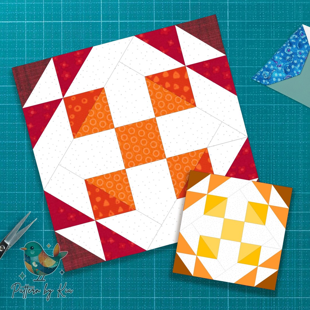 Irish Chain Quilt Block Pattern, 5 Sizes Foundation Paper Piecing, PDF ...