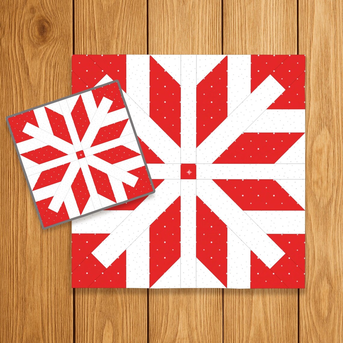Bright Star Quilt Block Pattern, FPP Star (PDF Download) - Etsy