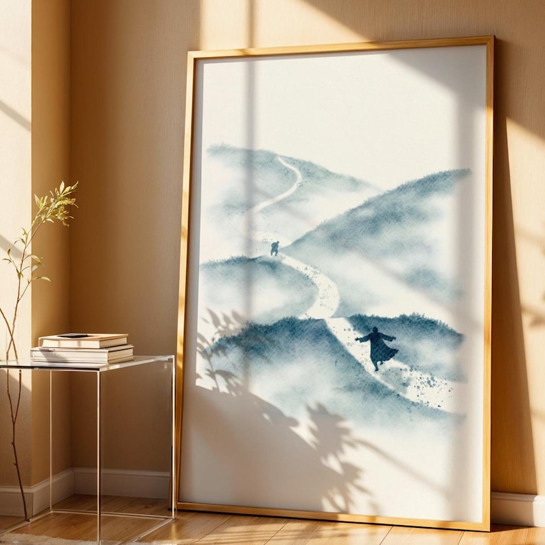 The Prodigal Son Bible Wall Art (blue): Parables of Jesus | Modern ...