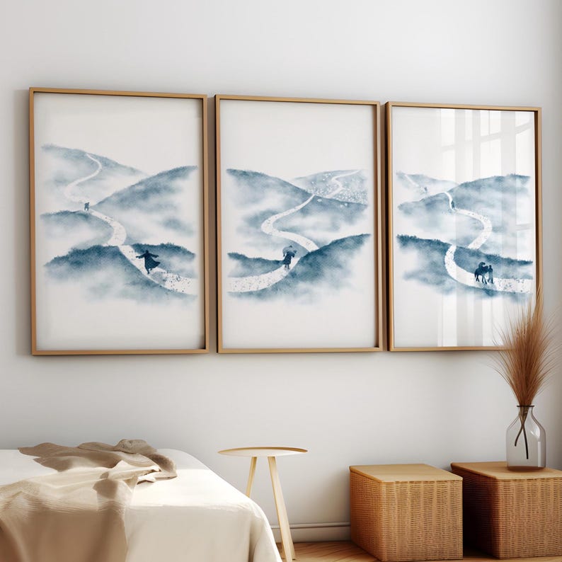 The Prodigal Son Bible Wall Art (blue): Parables of Jesus | Modern ...