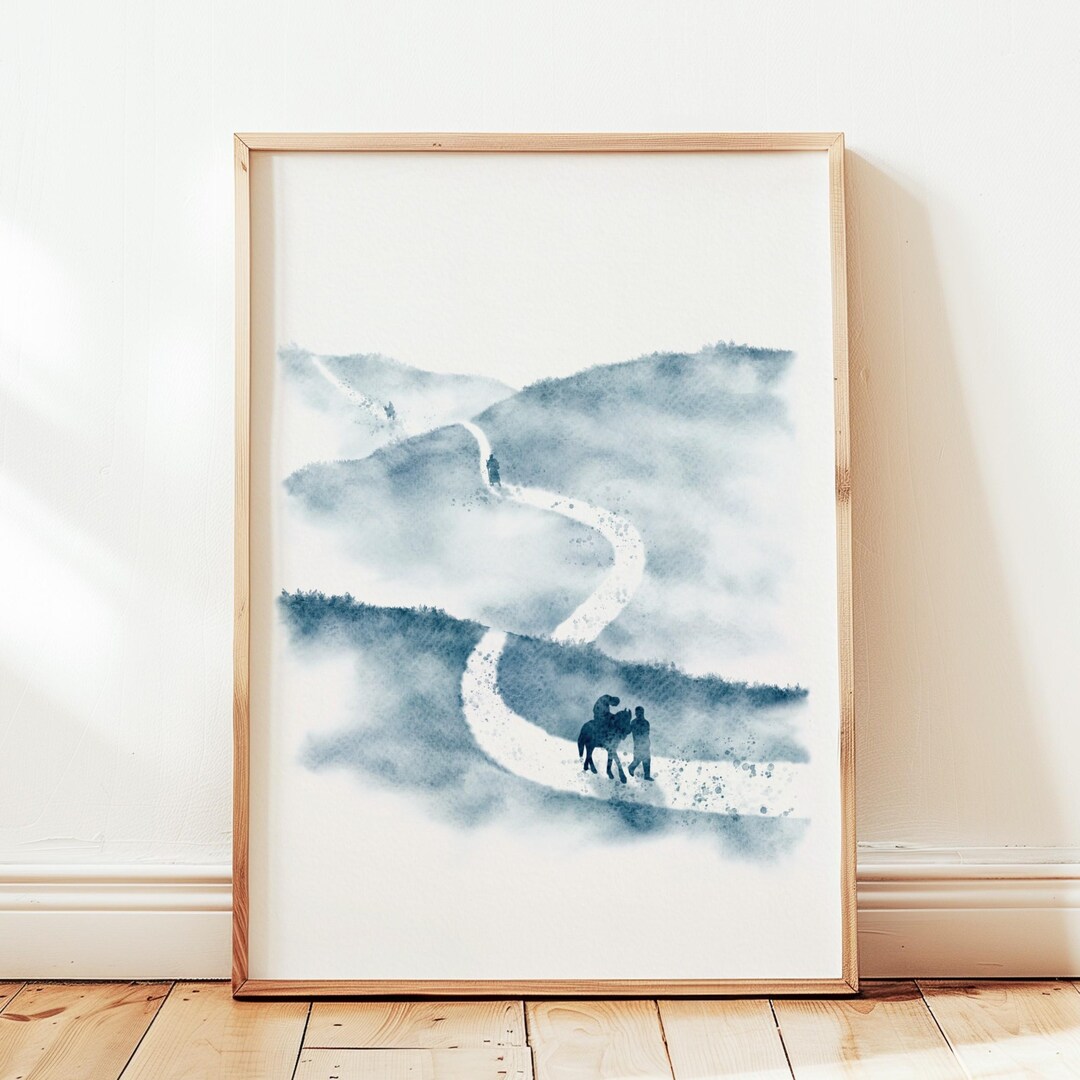 The Good Samaritan Bible Wall Art (blue): Parables of Jesus | Modern ...