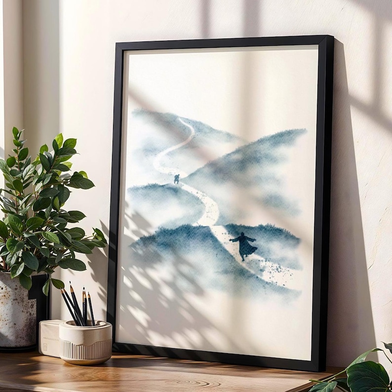 The Prodigal Son Bible Wall Art (blue): Parables of Jesus | Modern ...