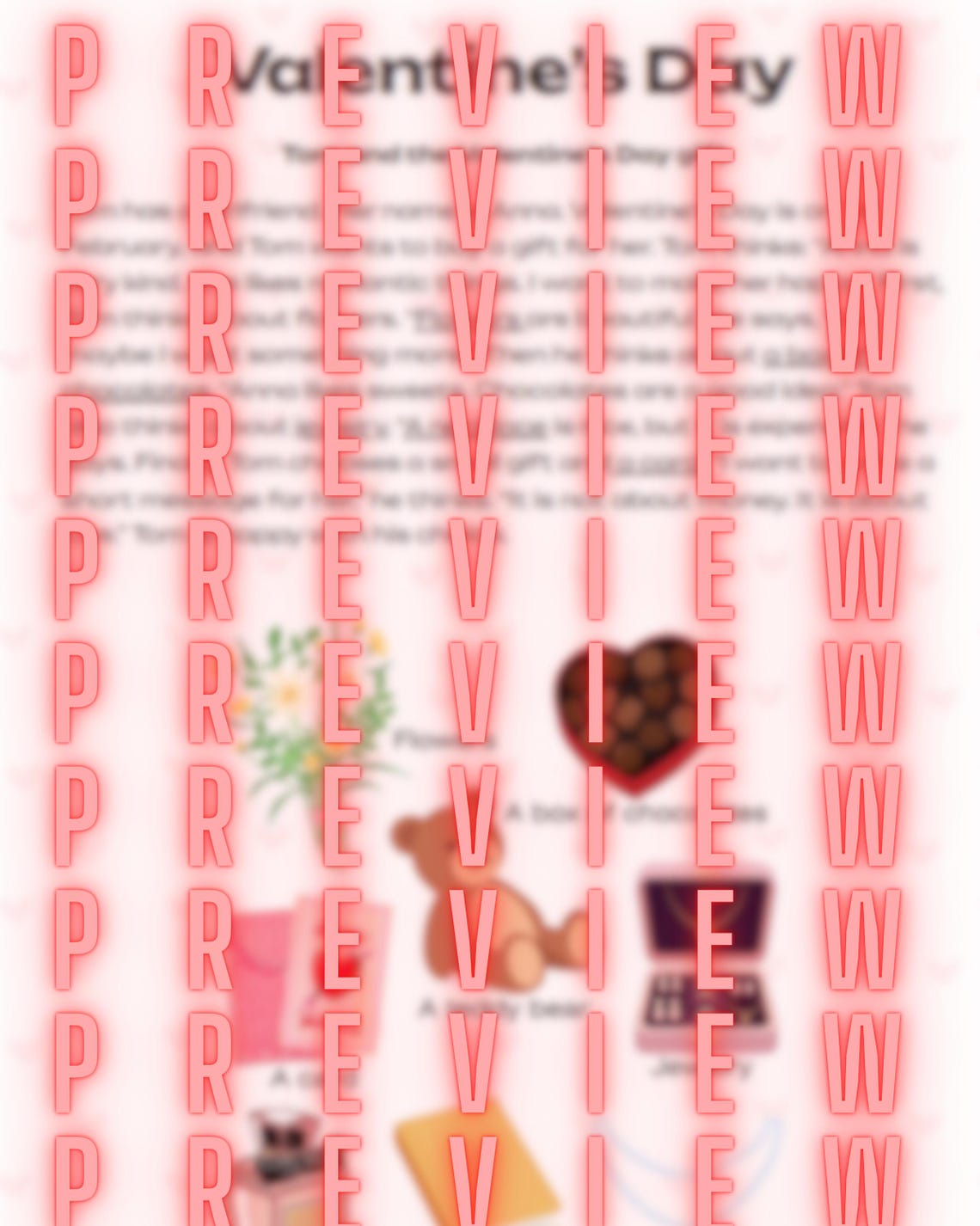 Valentine's Day ESL Worksheet | A1-A2 Reading, Speaking (printable PDF ...