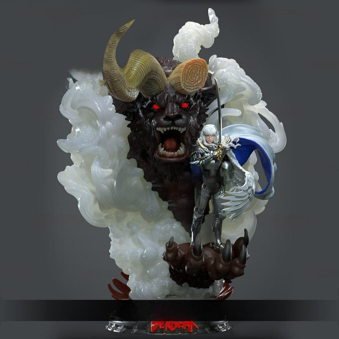 Griffith Femto Berserk STL Model: 3D Printing DIY Figurine (digital ...