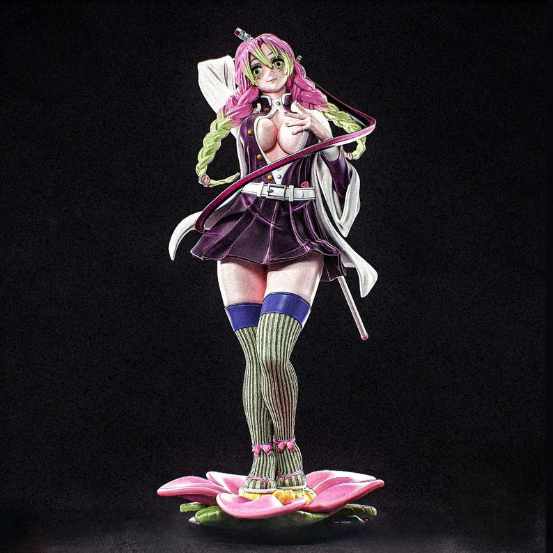 Mitsuri Kanroji Demon Slayer STL 3D Print Model for Printer Figure ...