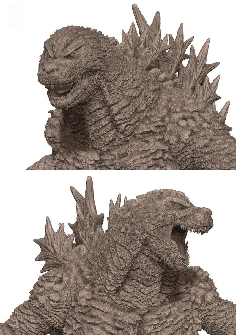 Godzilla STL Model: King of Monsters 3D Printing Figure (digital ...