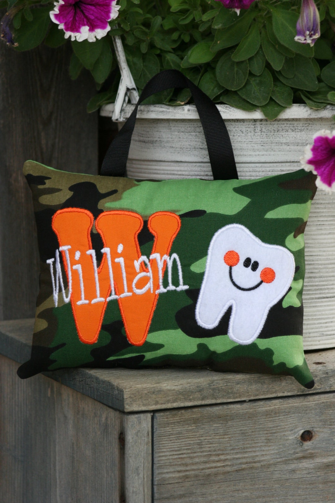 Tooth Fairy Pillow Boy Personalized Camouflage Camo - Christmas Gift ...