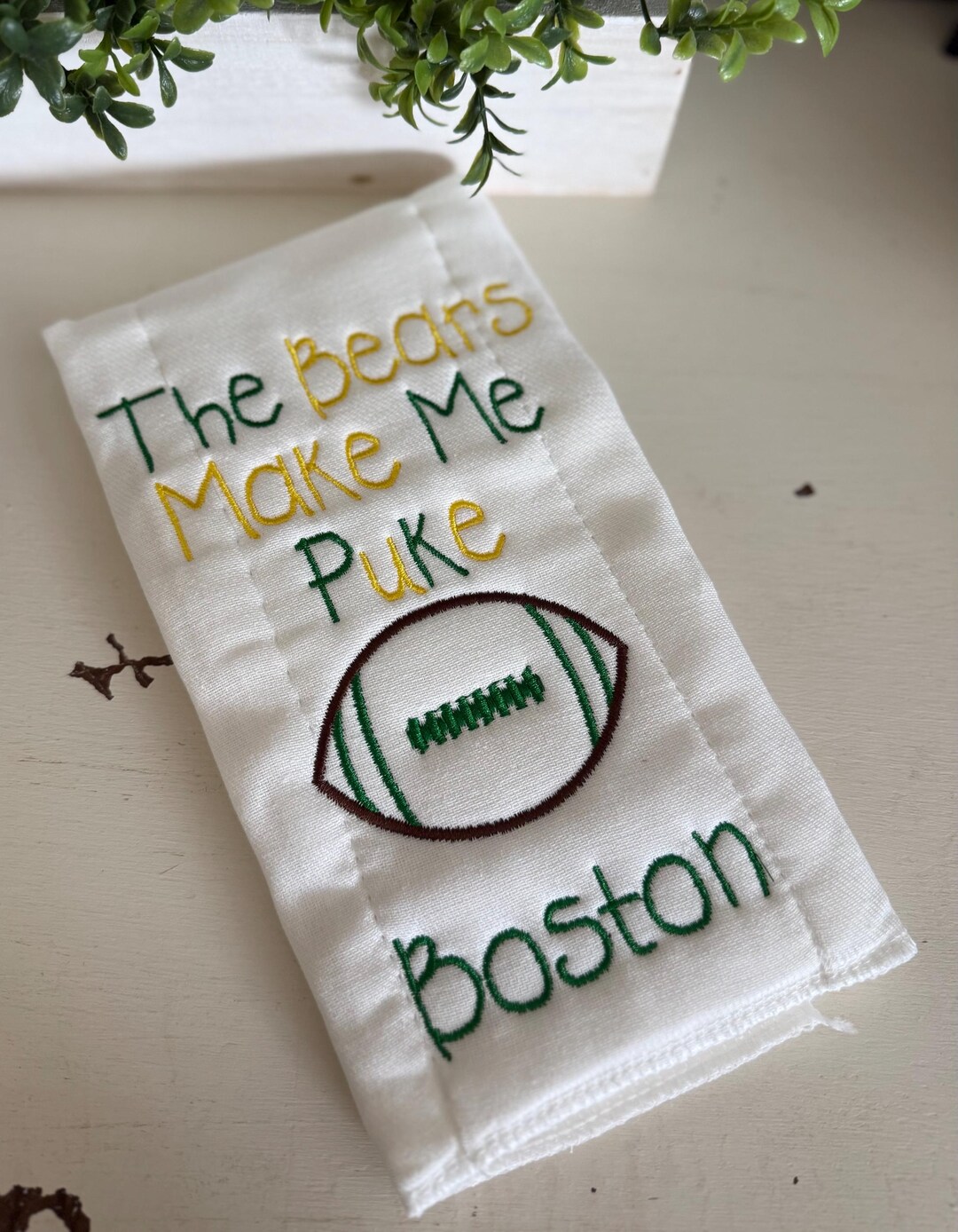 Green Bay Packers Baby Gift - Burp Cloth - Football - Baby Shower ...