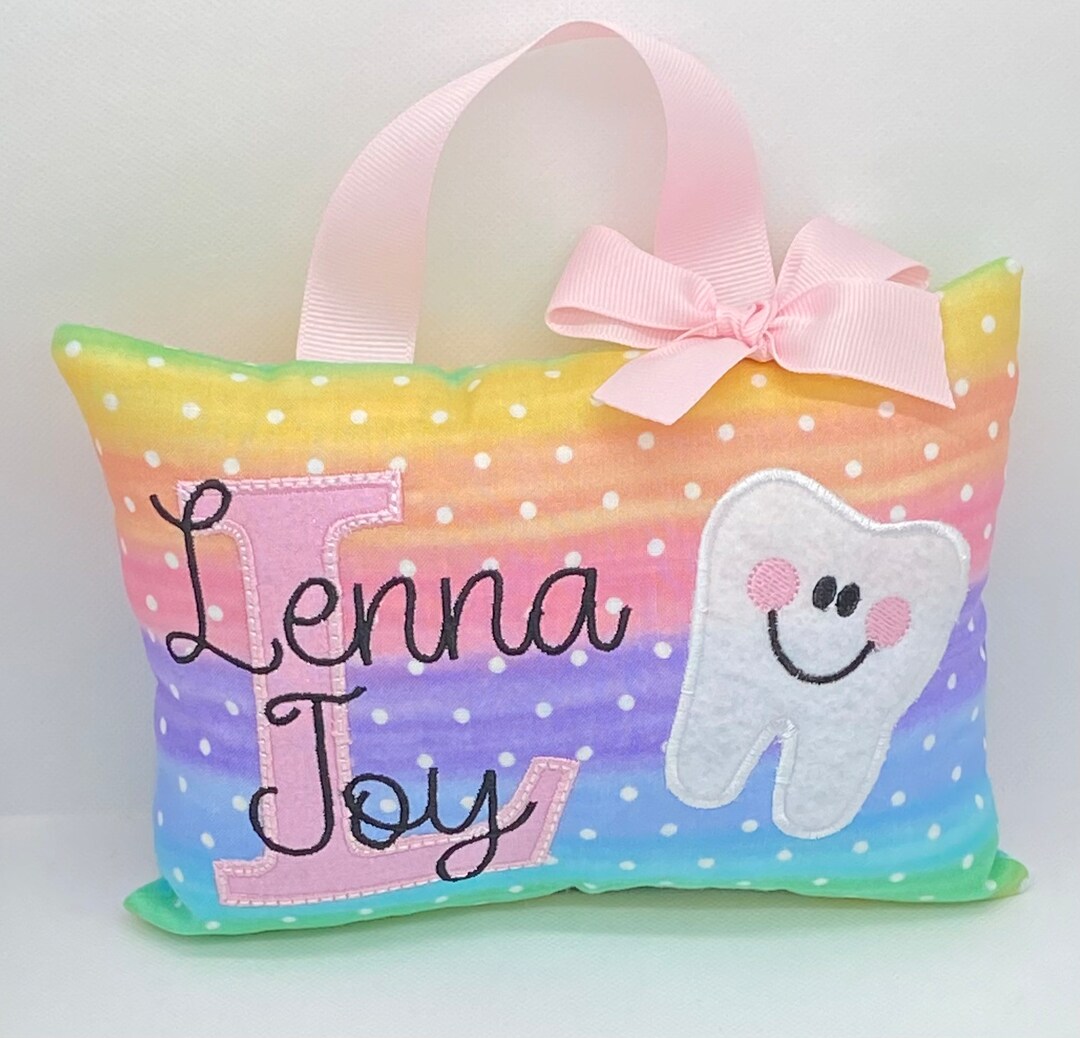 Tooth Fairy Pillow for Girls Personalized With Tooth Chart Option - Etsy