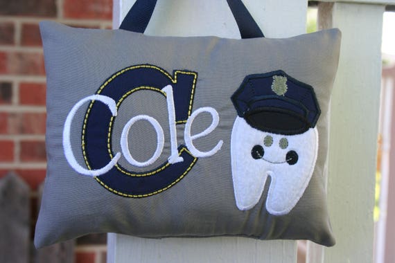 Tooth Fairy Pillow Police Officer Personalized Boys Police | Etsy