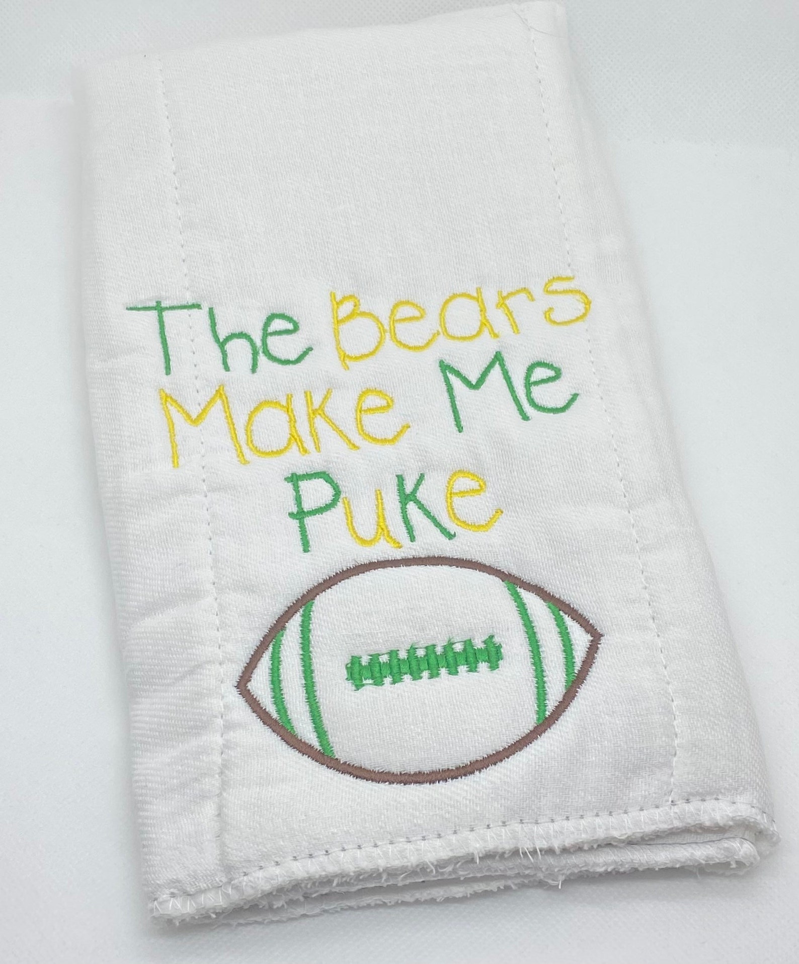 Green Bay Packers Baby Gift - Burp Cloth - Football - Baby Shower ...