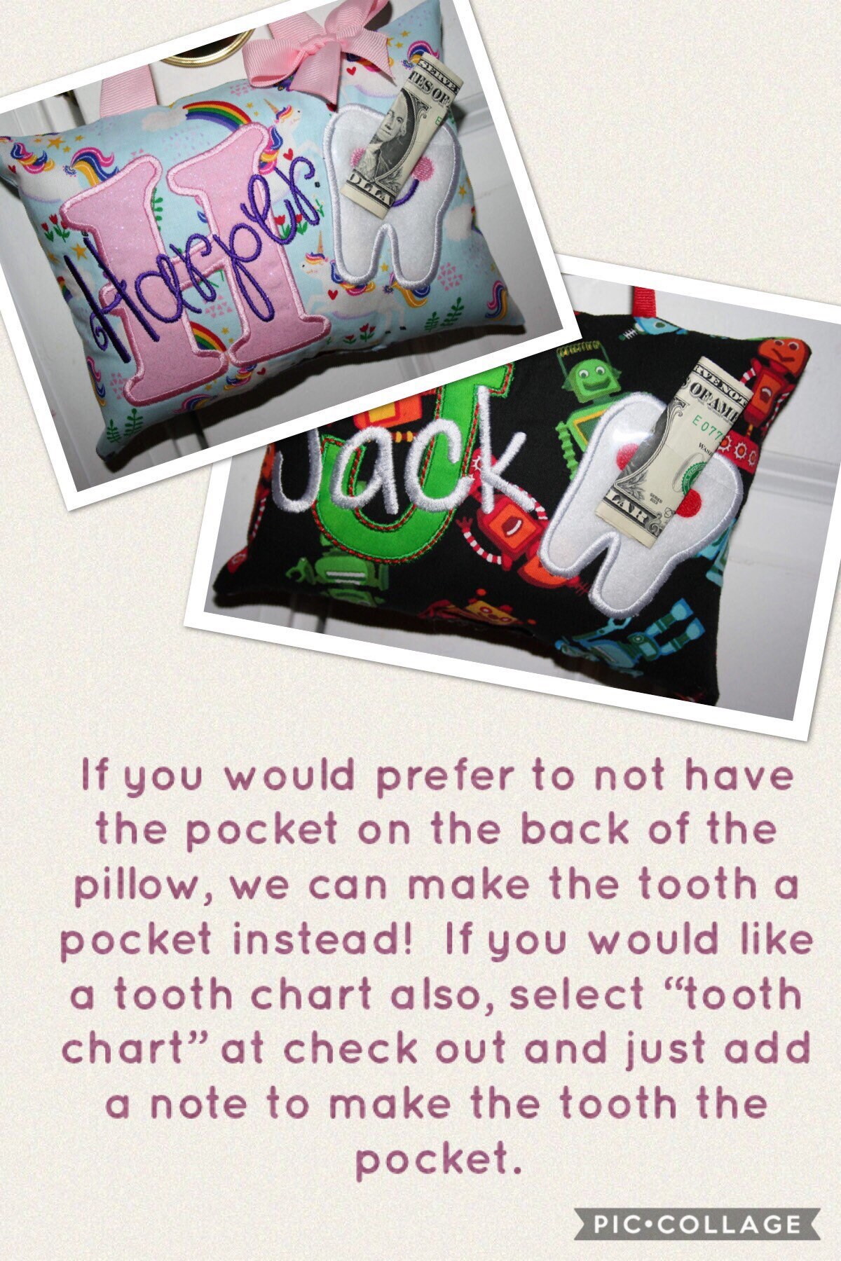 Tooth Fairy Pillow - Personalized - Soccer - Tooth Chart - Sports ...