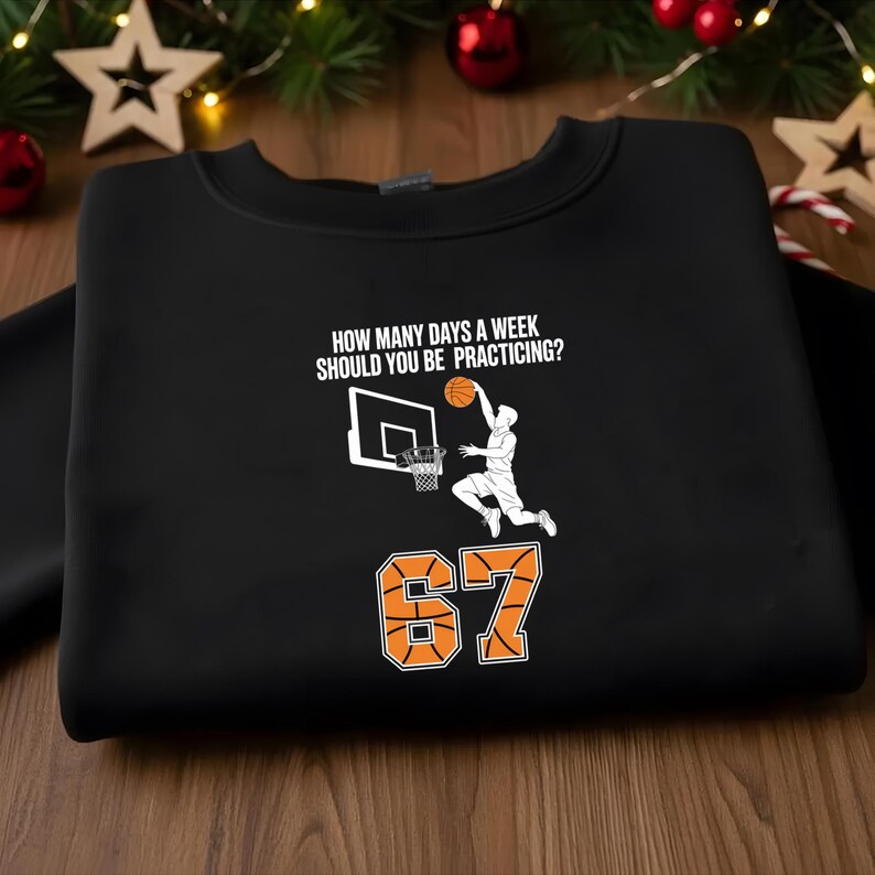 Funny 67 Basketball Meme PNG, Practicing Humor Clipart, Six Seven ...
