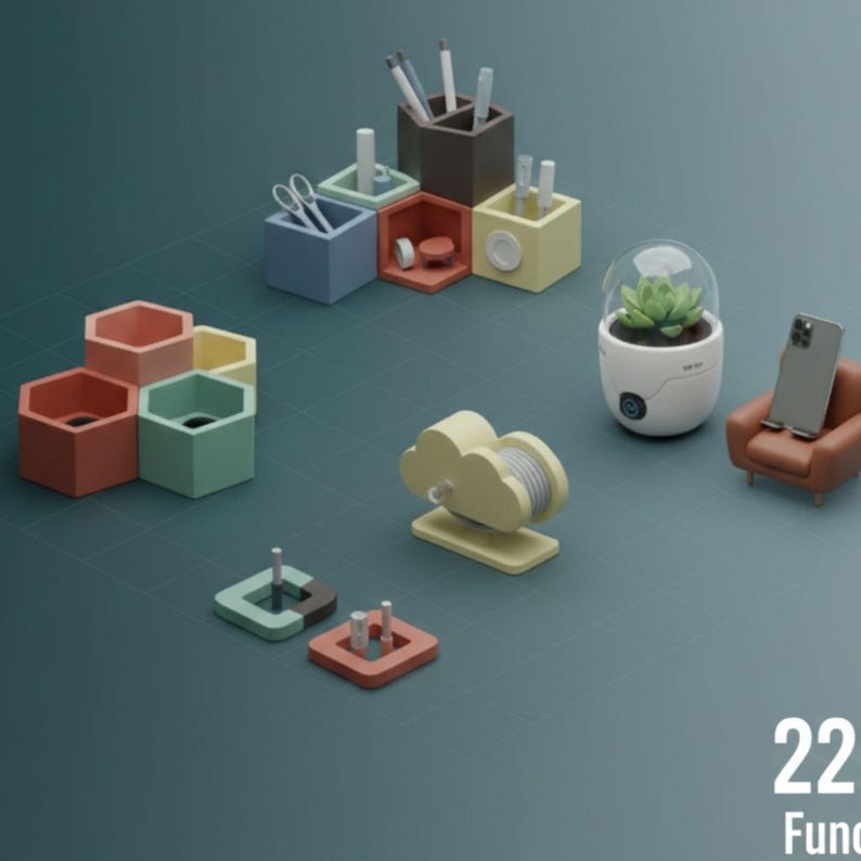2200+ Functional STL Files, Home & Decor STL Bundle, Gadgets, Stands ...