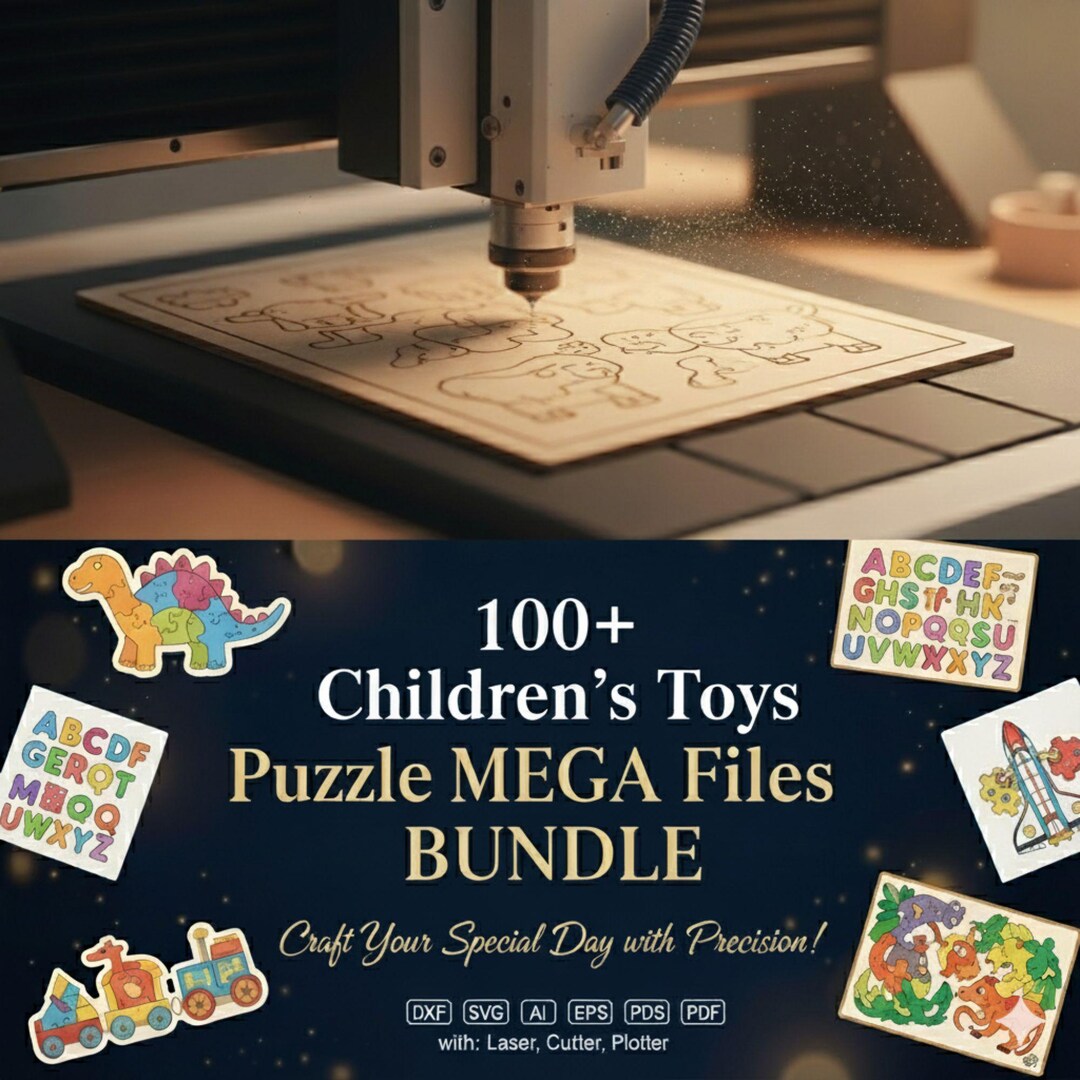 100+ Children's Puzzle CNC MEGA Files for Router Machines, Cnc Router ...