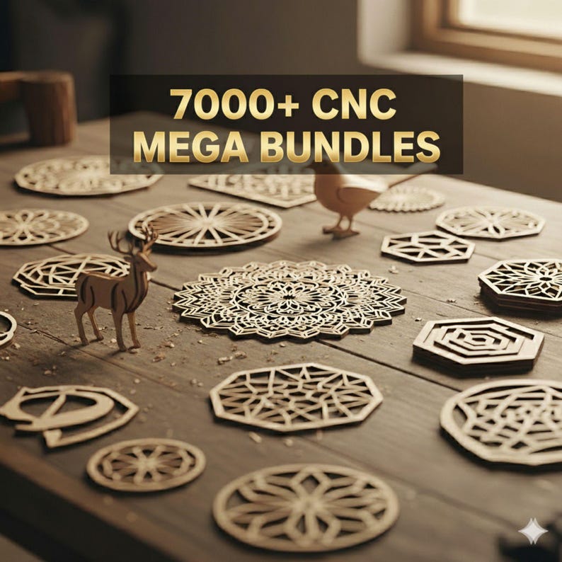 7000+ CNC MEGA Files for Router Machines, Cnc Router STL Mega Pack Cnc ...
