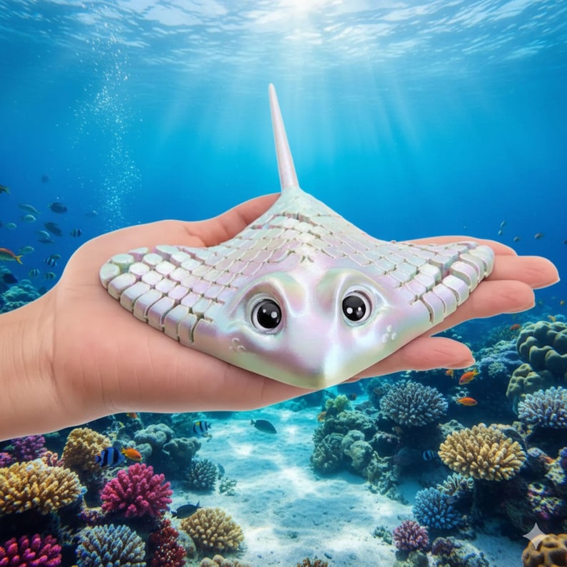 Nautical Theme 3D Flexible Articulated Fish Cartoon 3D Model STL File ...