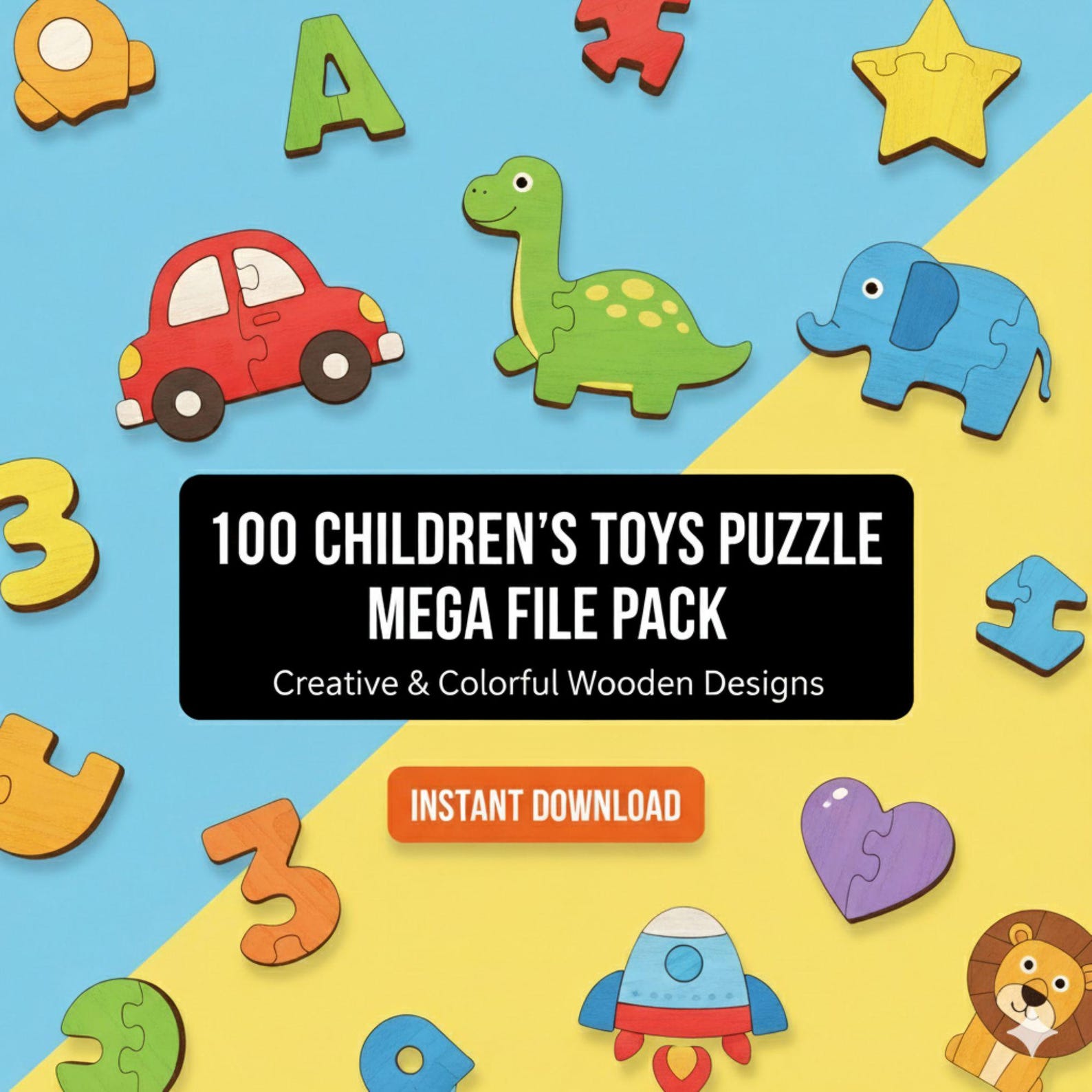 100+ Children's Puzzle CNC MEGA Files for Router Machines, Cnc Router ...