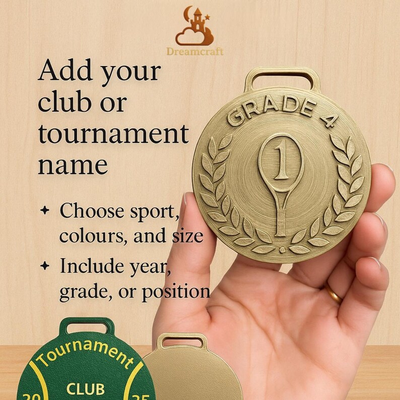Custom 3D Printed Medal: Personalized Event Awards, Handmade in Ireland ...