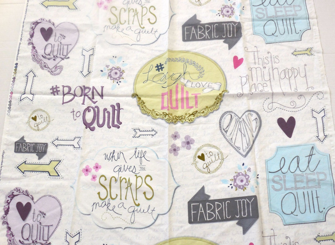 Quilter Theme Fabric-4 Fabrics-destashing - Etsy