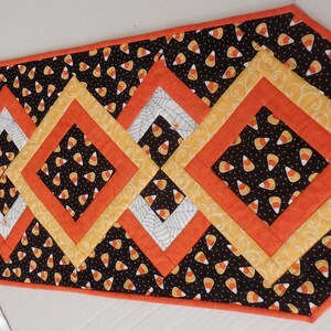 Candy Corn Table Runner-reversible-handmade-one of a Kind - Etsy