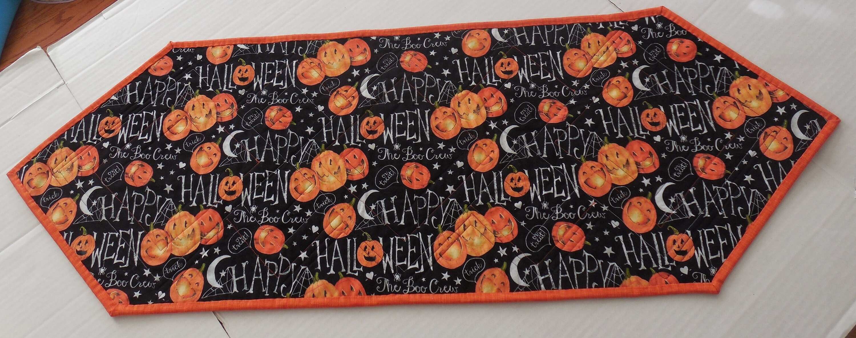 Candy Corn Table Runner-reversible-handmade-one of a Kind - Etsy